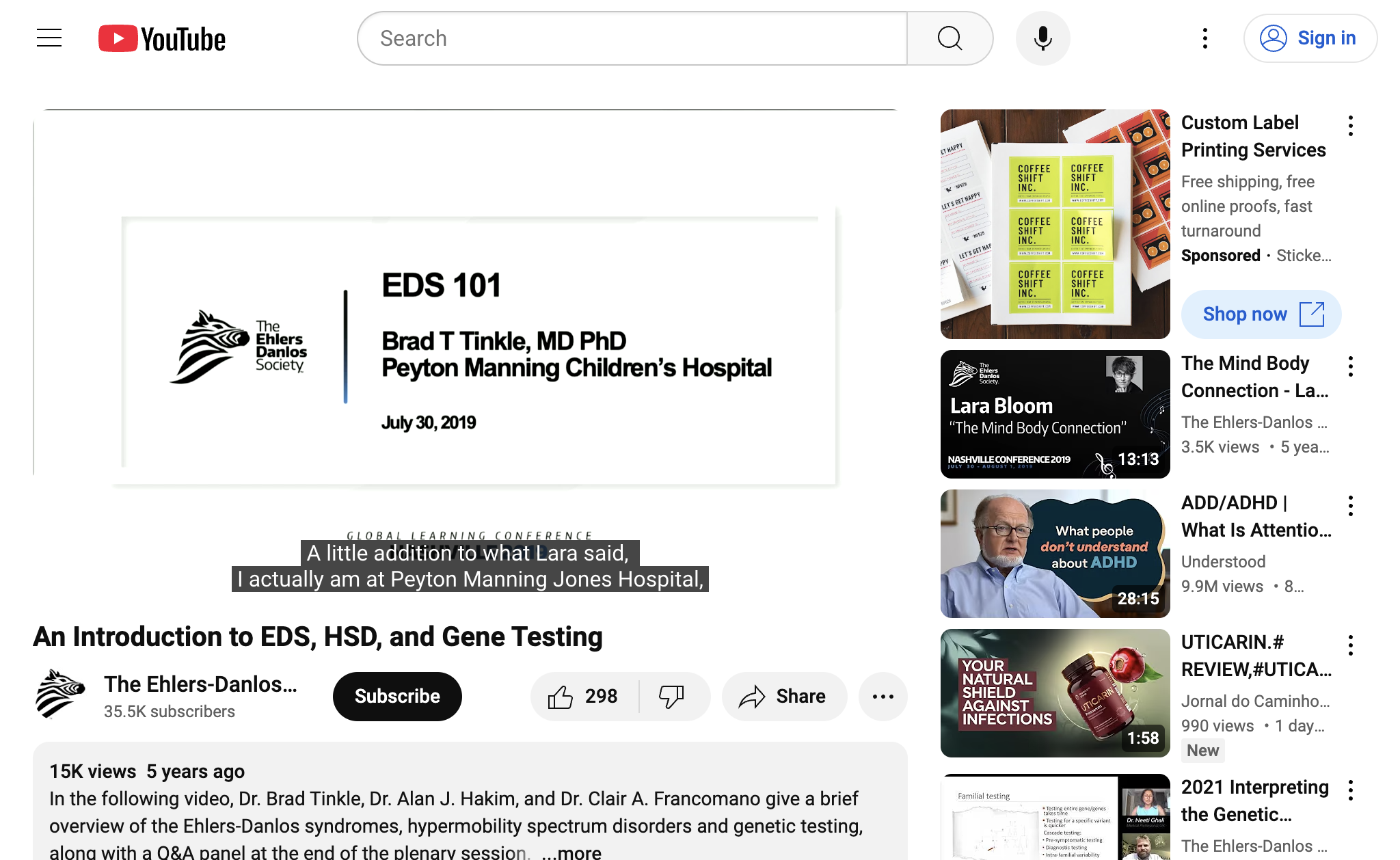 An Introduction to EDS, HSD, and Gene Testing - Triad Library